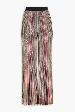 Missoni Embellished Striped Flared Pants