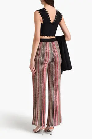 Missoni Embellished Striped Flared Pants