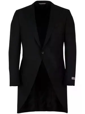 Canali Wool Suit Jacket - Black