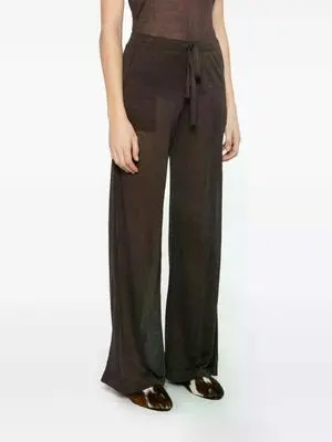P.a.r.o.s.h Knitted Palazzo Pants - Brown