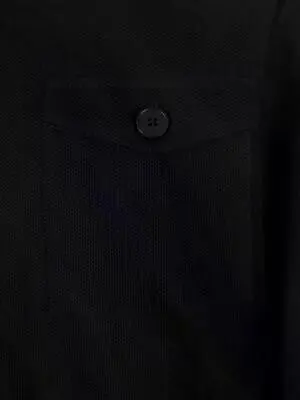 Harris Wharf London Cotton Overshirt - Black