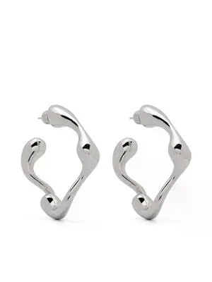 MARIA BLACK Large Splash Hoop Earrings