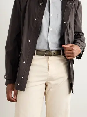 Berluti 3.5cm Scritto Venezia Leather Belt