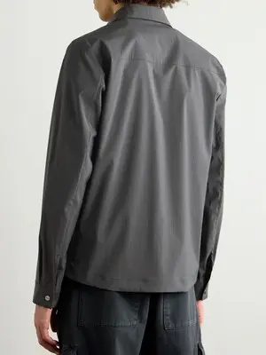 Herno Woven Shirt Jacket With Wool Blend - Gray