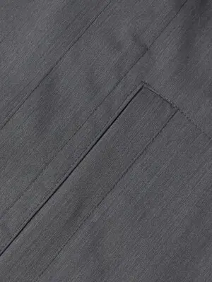 Herno Woven Shirt Jacket With Wool Blend - Gray