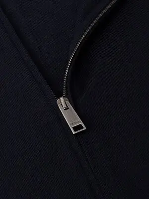Zegna Wool Zip-up Cardigan - Blue