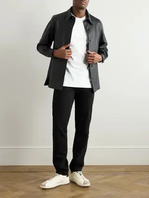 Zegna City Slim-fit Straight-leg Jeans - Black