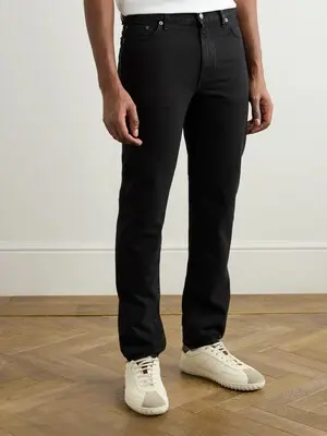 Zegna City Slim-fit Straight-leg Jeans - Black