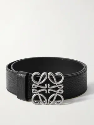 Loewe Anagram 4cm Leather Belt - Black