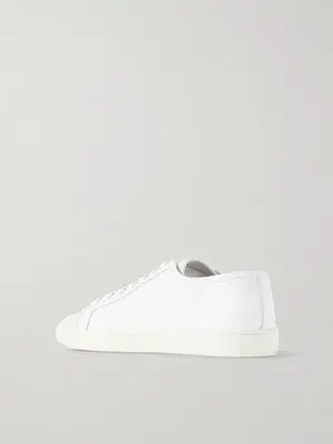 Saint Laurent Gym Low Logo-print Leather Sneakers - White