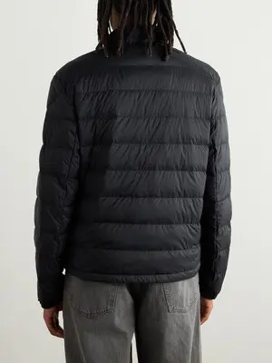 Moncler Slim-fit Logo-appliquéd Padded Shell Down Jacket - Black