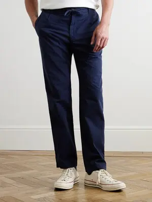 Hartford Tanker Slim-fit Cotton Trousers