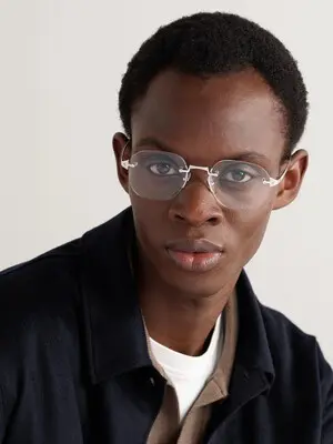 Cartier Santos De Rimless Optical Glasses