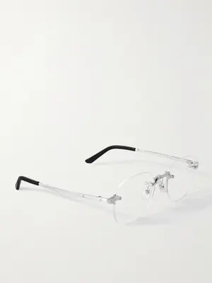 Cartier Santos De Rimless Optical Glasses
