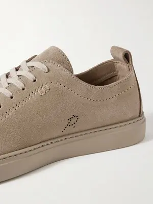 Mr P. Perforated Suede Sneakers