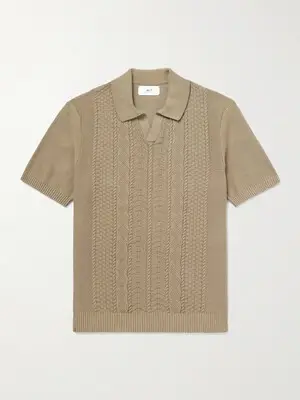 Mr P. Open Collar Polos For Men