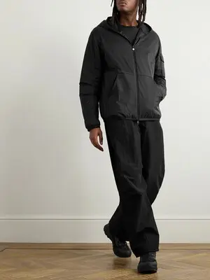 Moncler Monteynard Logo-appliquéd Hooded Down Jacket - Black