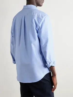 Portuguese Flannel Belavista Button-down Collar Cotton Oxford Shirt - Blue