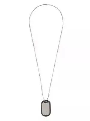 Palm Angels Dog Tag Chain Necklace