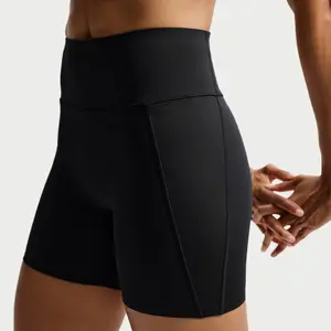 Nike Universa High-waisted 5" Biker Shorts With Seamless Front - Black