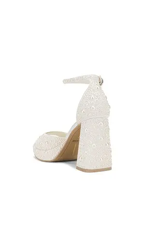 Dolce Vita Pandro Pearl Embellished Block Heel Sandals