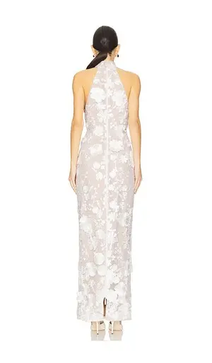 BRONX BANCO Jasmine Halterneck Maxi Dress