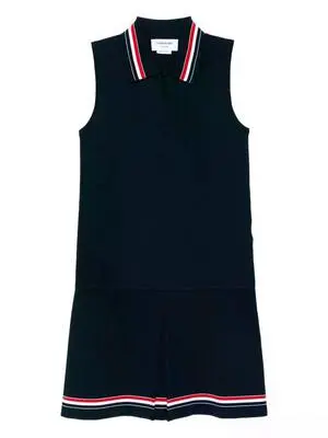 Thom Browne Tennis Polo-collar Dress - Blue
