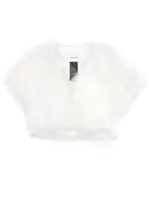 YVES SALOMON Feather Jacket - White