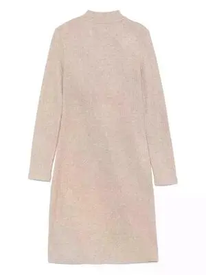 Vince Ribbed Mini Dress - Neutrals