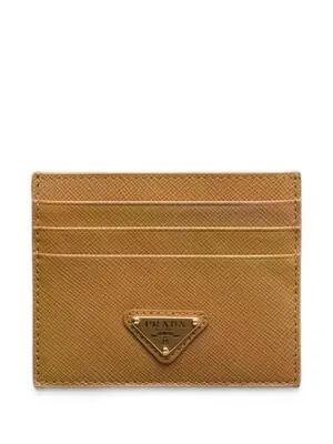 Prada Leather Cardholder - Orange