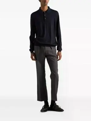 Prada Buttoned Polo Shirt - Blue