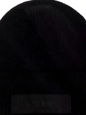 Jacquemus Alpaca Wool Beanie - Black