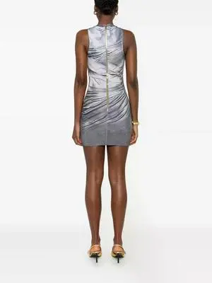 Balmain Trompe L'oeil-print Mini Dress