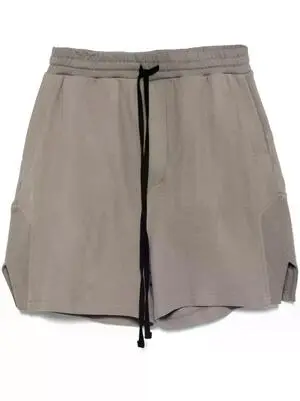 THOM KROM Waffle-effect Track Shorts - Grey