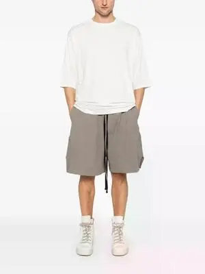 THOM KROM Waffle-effect Track Shorts - Grey