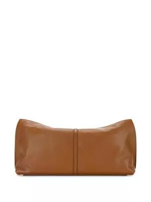 Elisabetta Franchi Boulevard Leather Clutch Bag - Brown