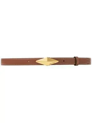 JIMMY CHOO Diamond-clasp Belt - Brown