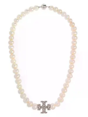 Tory Burch Faux-pearl Necklace - Neutrals