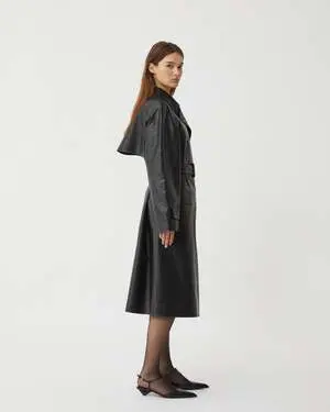 Veronica De Piante Madeleine Coated Cotton Trench Coat
