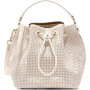 Cole Haan Lidia Perforated Leather Bucket Bag