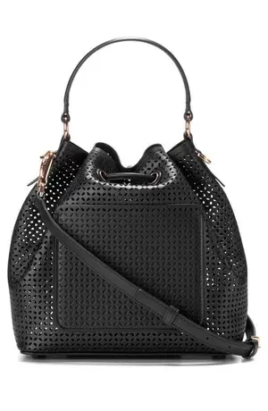 Cole Haan Lidia Perforated Leather Bucket Bag