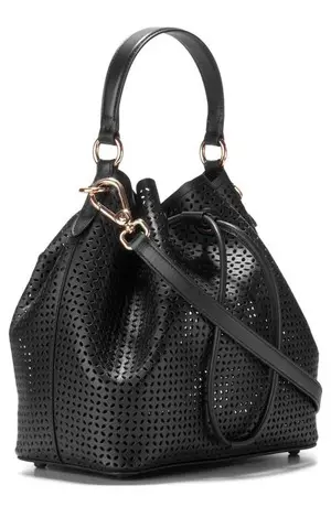 Cole Haan Lidia Perforated Leather Bucket Bag