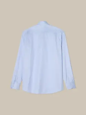 Robert Talbott Reynolds Mini Stripe Twill Classic Fit Shirt - Blue