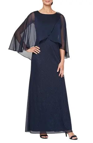 Sl Fashions Scoop Neck Evening Dresses
