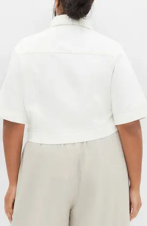 City Chic Millie Short Sleeve Denim Jacket