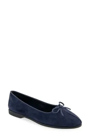 Aerosoles Novia Ballet Flat - Navy Suede