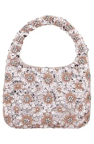 Nina Elia Top Handle Bag - Platino