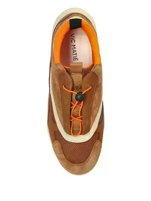 VIC MATIE Leather Sneakers - Brown