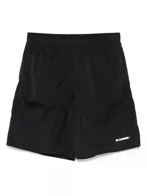 JIL SANDER Logo-print Swim Shorts - Black