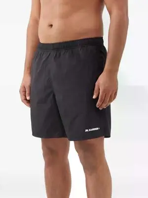JIL SANDER Logo-print Swim Shorts - Black